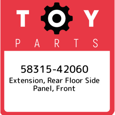 58315-42060 Toyota Extension, rear floor side panel, front 5831542060 ...