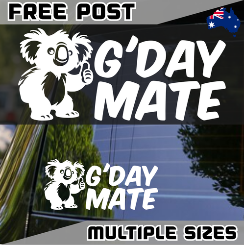 Gday Mate Sticker Decal Vinyl Car Australian Koala JDM Window Aussie ...