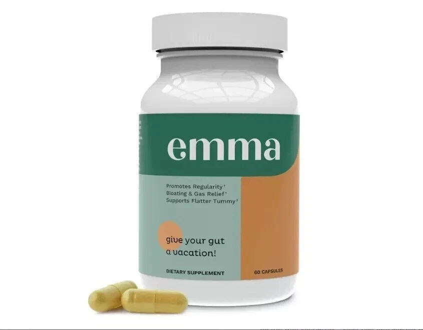 10X Emma Relief Supplement KONSCIENS KETO for Gut Bloating -60 Capsules ...