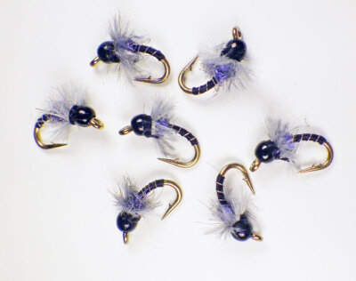 Blindside Midge UV Black Soft Hackle Nymphs - Premium Trout Fly Fishing ...