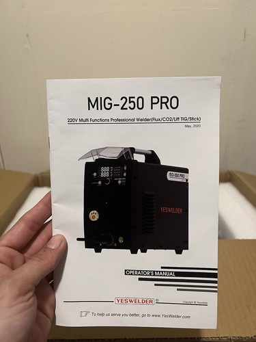 Yeswelder MIG-250 PRO Aluminum MIG Welder 250A 220V Flux Core Welding ...