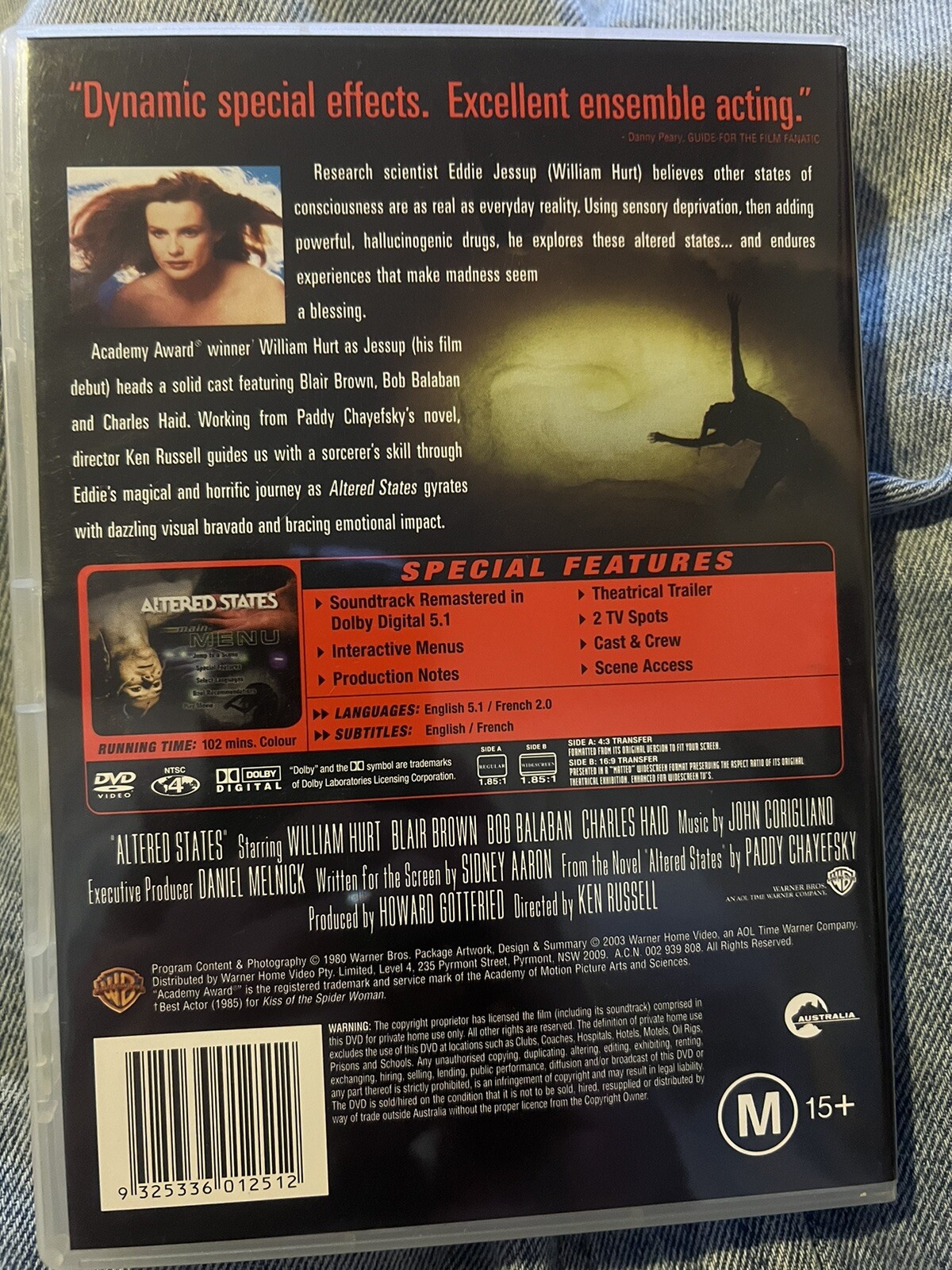 Altered States (DVD, 1980) 9325336012512 | eBay