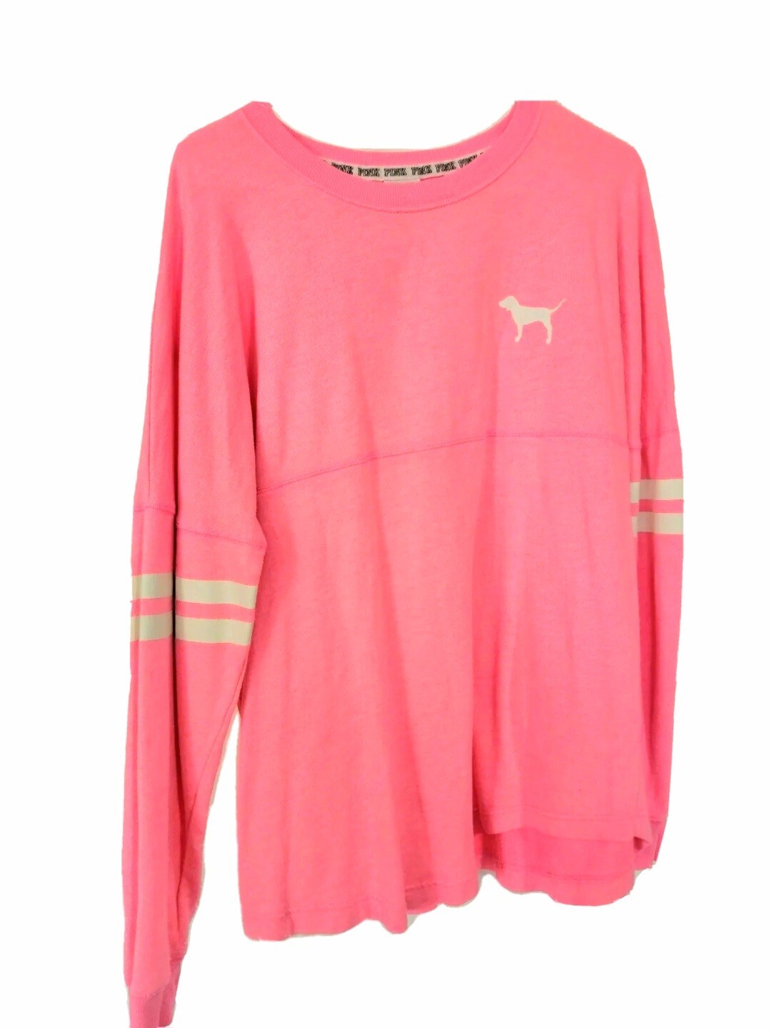 Victoria's Secret PINK Varsity Crew Logo Oversize Pul… - Gem