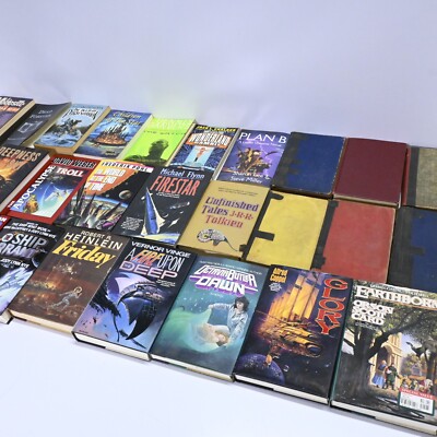 Lot of 27 Vintage [1960's +] Sci Fi Science Fiction Hard/Oversize Soft ...