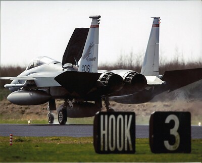 US Air Force F-15 Eagle landing rear view 8x10 color photo | eBay