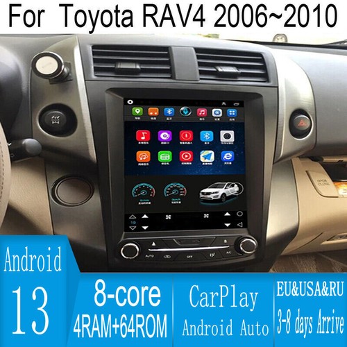 10.4" Android Navigation Car GPS Stereo Tesla Style For Toyota RAV4 ...