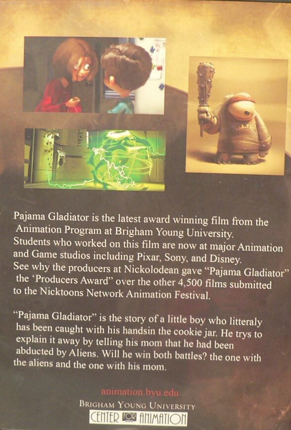 PAJAMA GLADIATOR - 2008 Student Animation Brigham Young University DVD ...