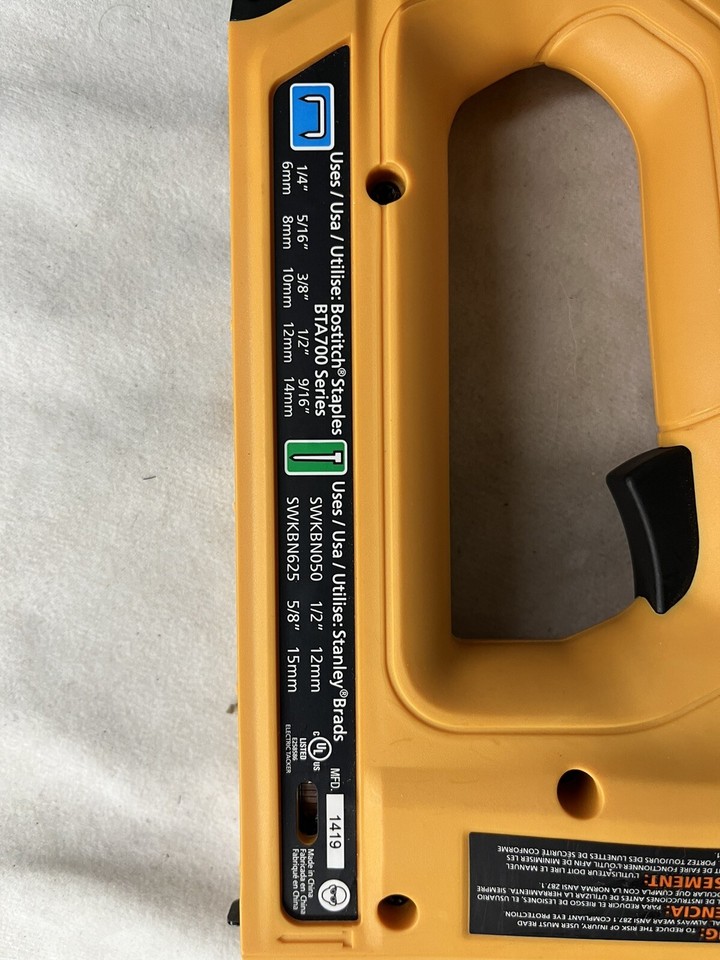 Stanley Bostitch Electric Stapler / Nail Gun - Model BTA700 tested ...