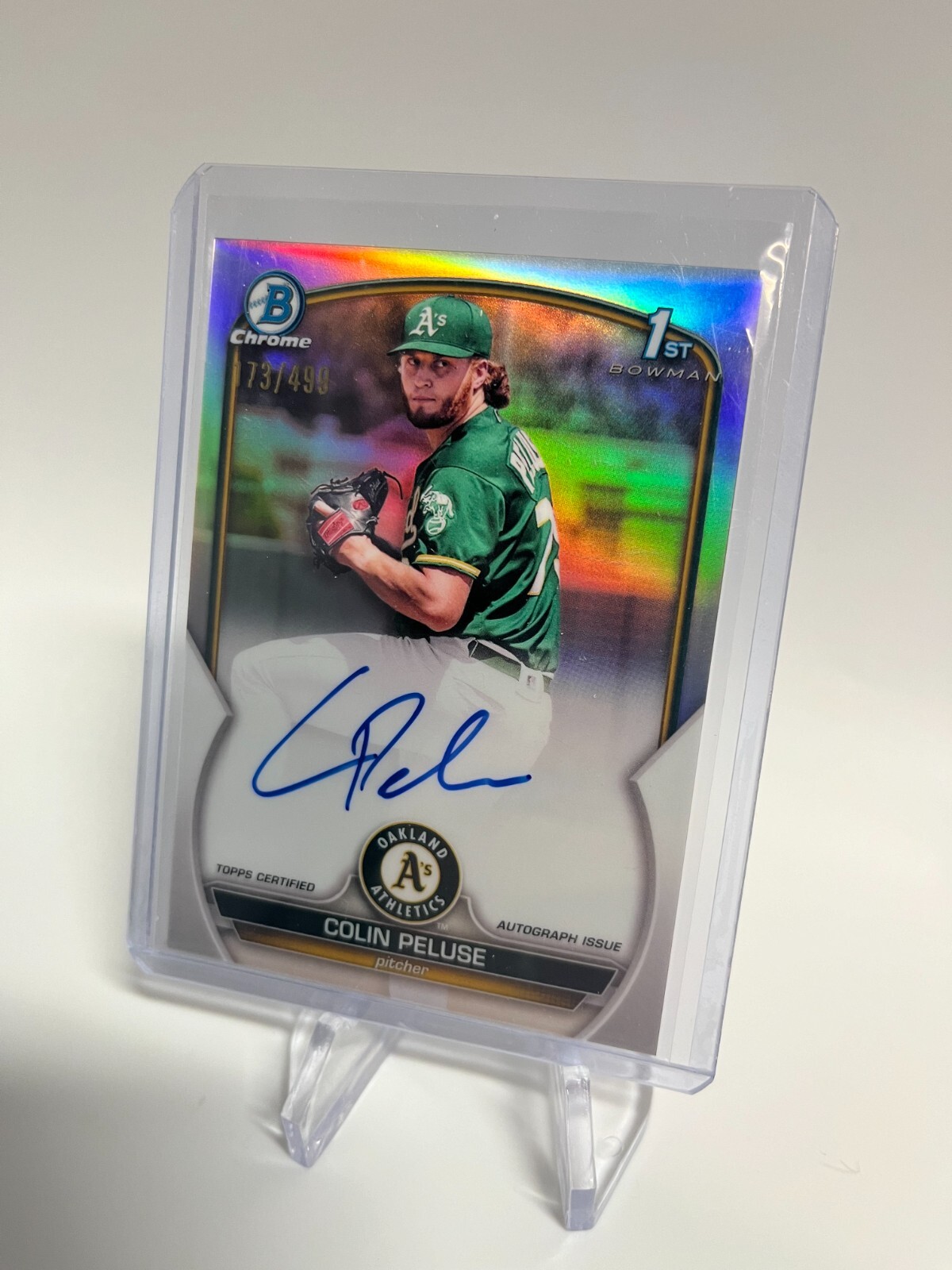 2023 Bowman Chrome Prospect COLIN PELUSE Auto Refractor #CPA-CPE ...