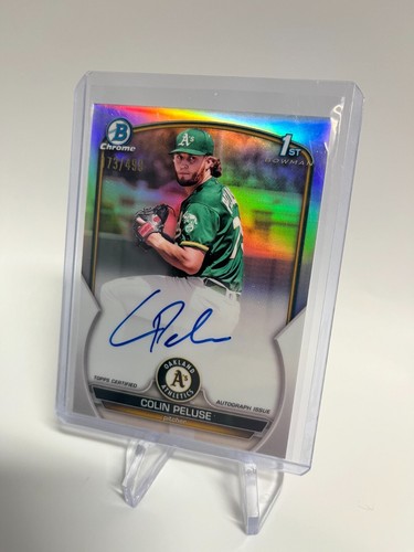 2023 Bowman Chrome Prospect COLIN PELUSE Auto Refractor #CPA-CPE ...