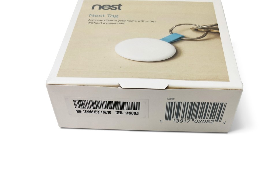 Brand New Nest H13000ES Tag The Easiest Way to arm and Disarm White | eBay