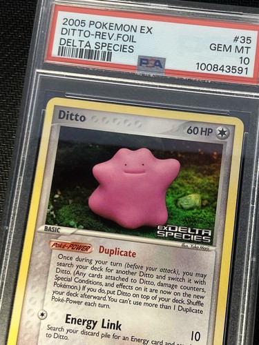 Pokemon Sequential EX Delta Species Reverse Holo PSA 10 x6 Ditto Line ...