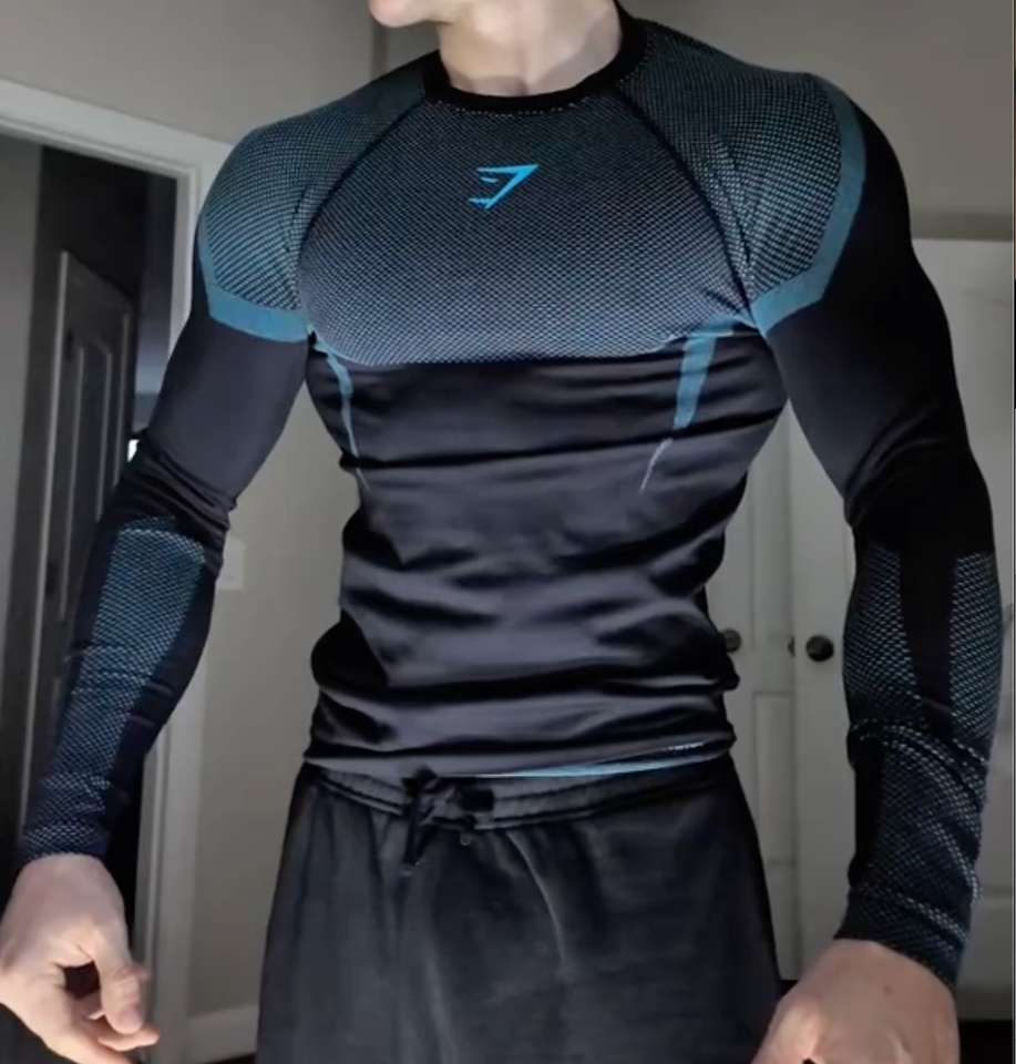 Gymshark Onyx V5 - Seamless Long Sleeve - Brand Blue (RARE COLOR ...
