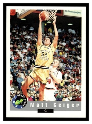 Matt Geiger #30 1992 Classic Draft Picks | eBay