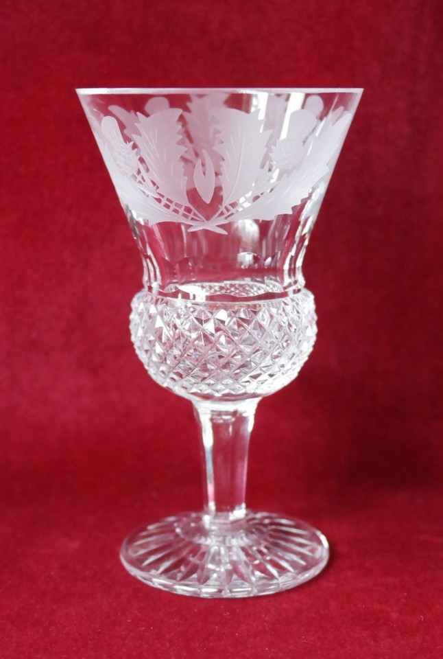 Edinburgh Crystal Thistle Pattern - Sherry Glass - signed | eBay
