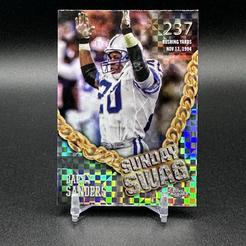 2024 Topps Chrome Barry Sanders Sunday Swag X-Fractor SS-15 Detroit ...