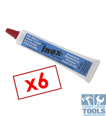 6 x Inox MX6 PTFE High Temp Extreme Pressure Food Grade Machinery ...