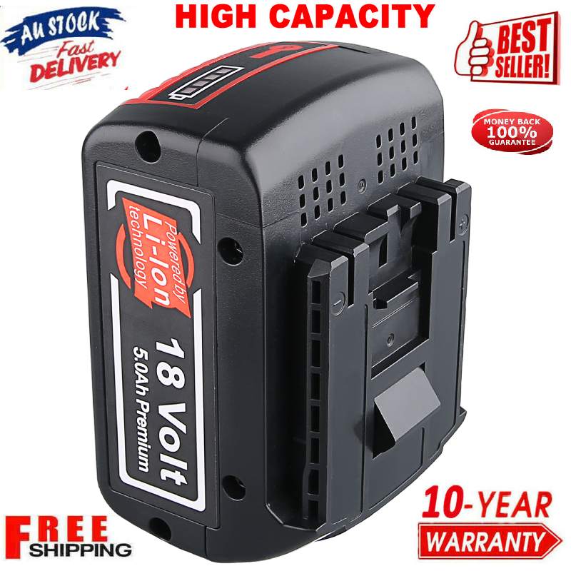 18V 5.0AH 6.5AH Battery For Bosch BAT609 BAT618 17618 25618-01 CAG180B ...