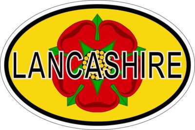 Sticker oval flag vinyl country code uk county lancashire | eBay Australia