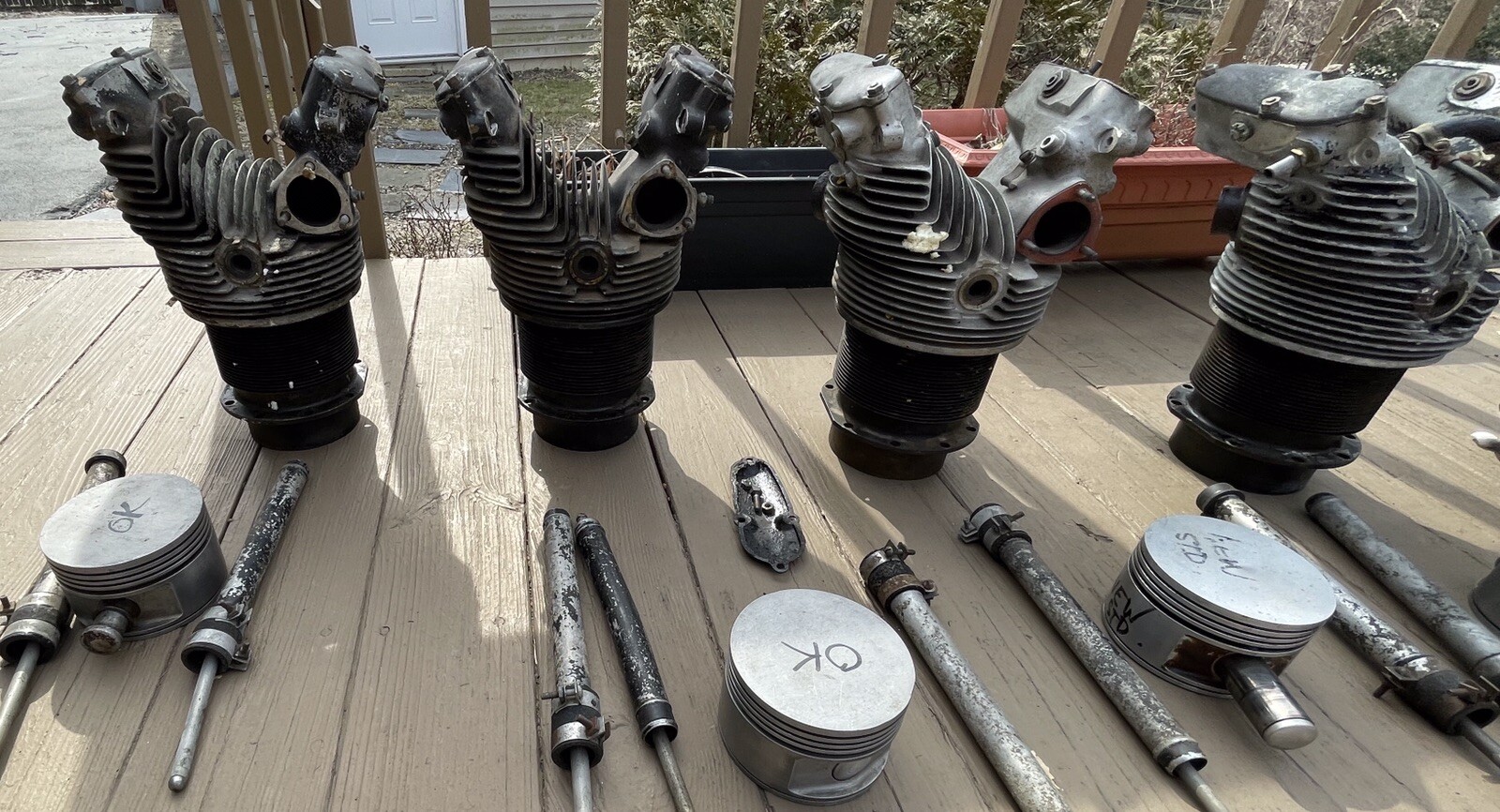 Airplane R680-17 Lycoming Standard Cylinders 225HP Lot of 9 | eBay