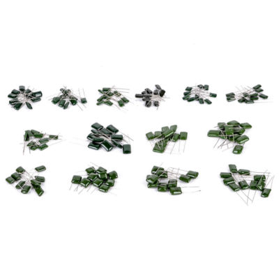 140Pcs 14 Values 630V Polyester Film Capacitor Electrolytic Assortment ...
