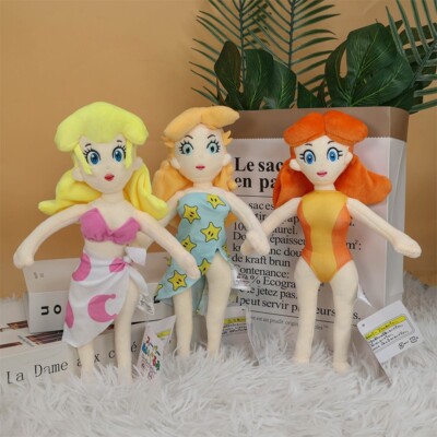 3X Swimwear Princess Peach Rosalina Daisy Super Mario Bros Plush Toy ...