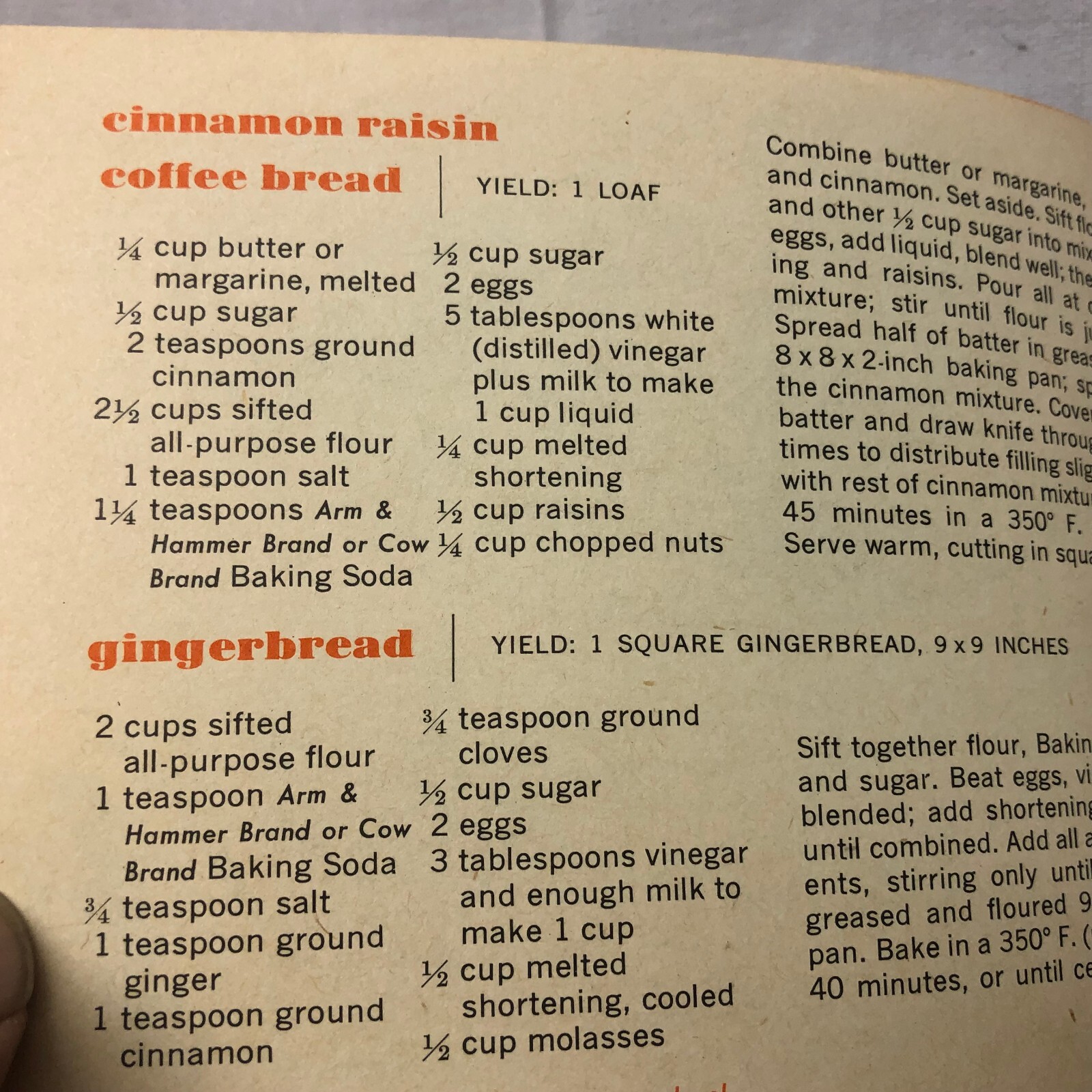 Vtg 1957 Good Things to Eat Booklet Recipes Advertising Arm & Hammer ...