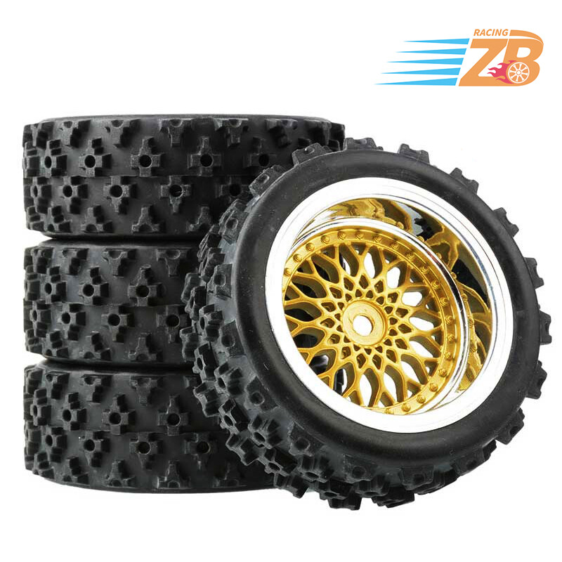 1/10 Rc Rally Car Wheels Tires Set for Hpi Rs4 Traxxas 4tec Kyosho ...