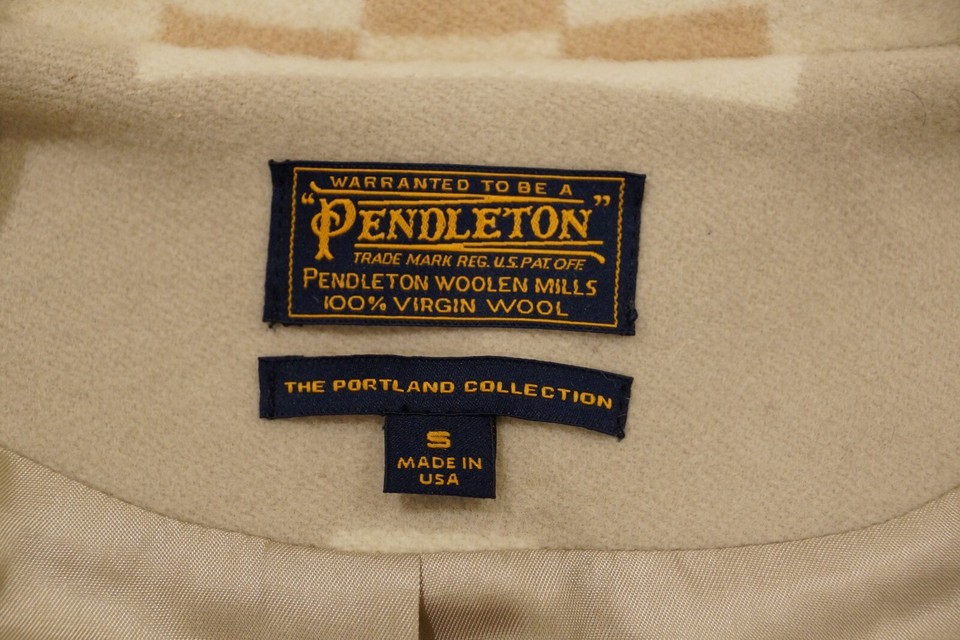 Pendleton Aztec Southwest Coat Jacket Wool Ivory Tan Women's S USA | eBay