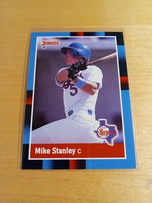 1988 DONRUSS #259 MIKE STANLEY Texas Rangers Baseball Card, Catcher ...
