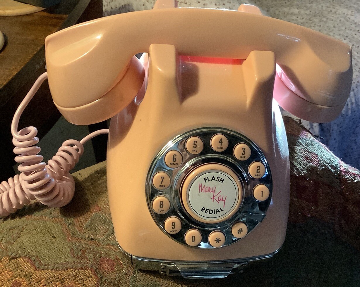 Vintage Mary Kay Cosmetics Original Retro Pink Phone With Tray Tested ...