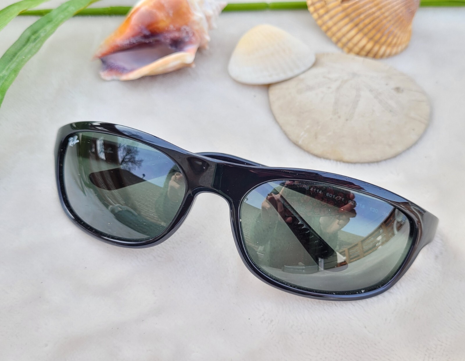 Ray Ban RB4114 601/71 3N Black Sunglasses with Original Case | eBay