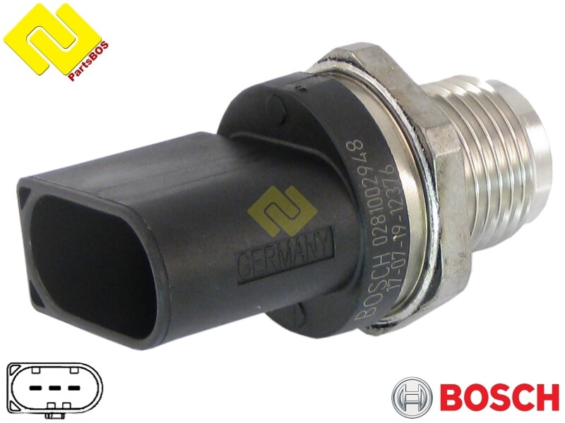 Genuine BOSCH 0281006447 Fuel Injection Pressure Sensor for 13537800602 ...