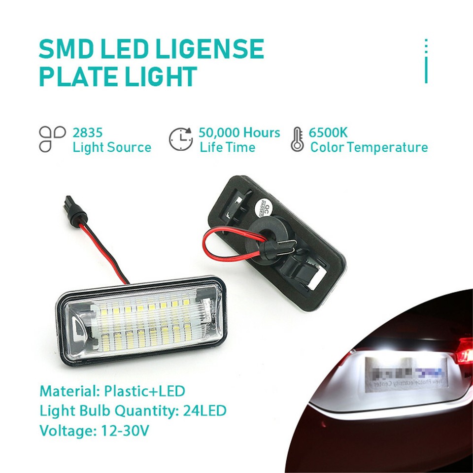 LED License Plate Lights For Subaru Forester Impreza WRX STI XV ...