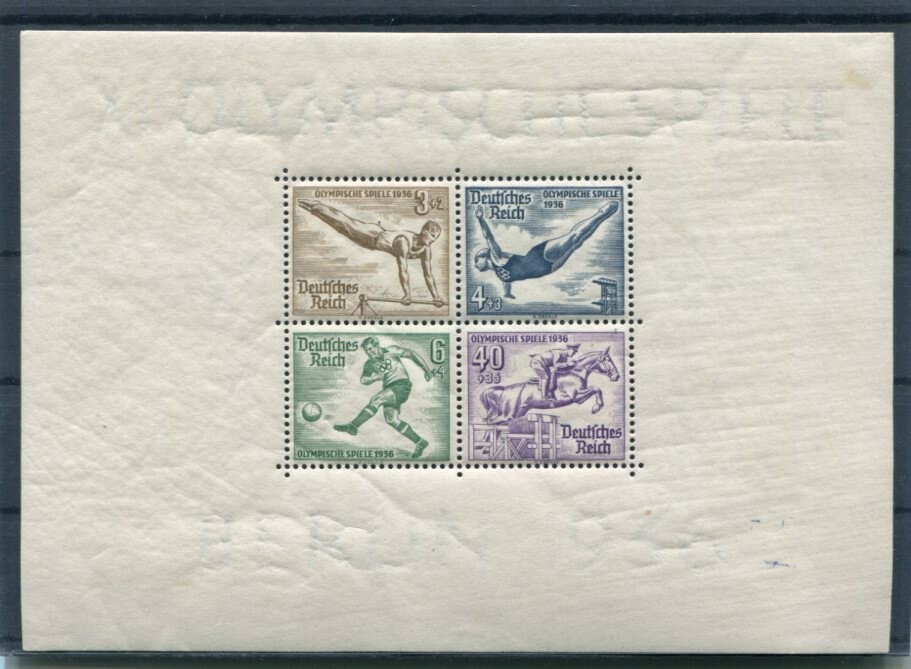 DR-3.Reich Olympiad 1936 Block 5z Small Colour Spot, Aber MNH Mint (Z ...