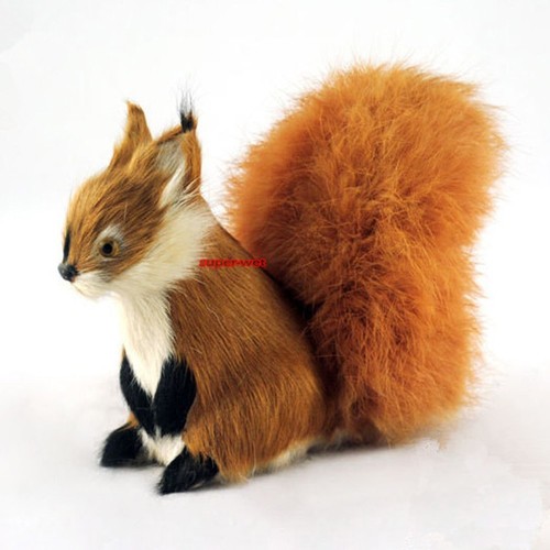 Small Fake Artificial Squirrel Realistic Home Garden Decor Taxidermy ...