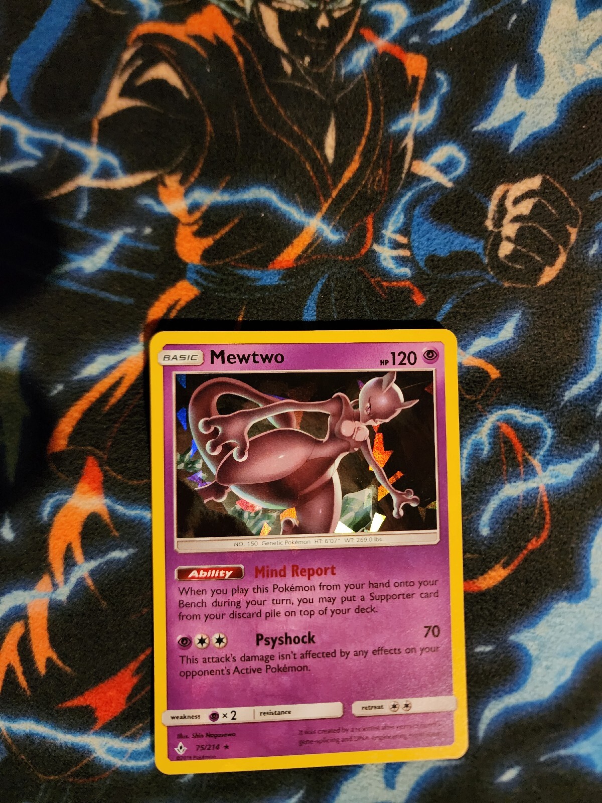 Pokémon TCG Mewtwo Unbroken Bonds 75/214 Exclusive Cracked Ice Holo | eBay
