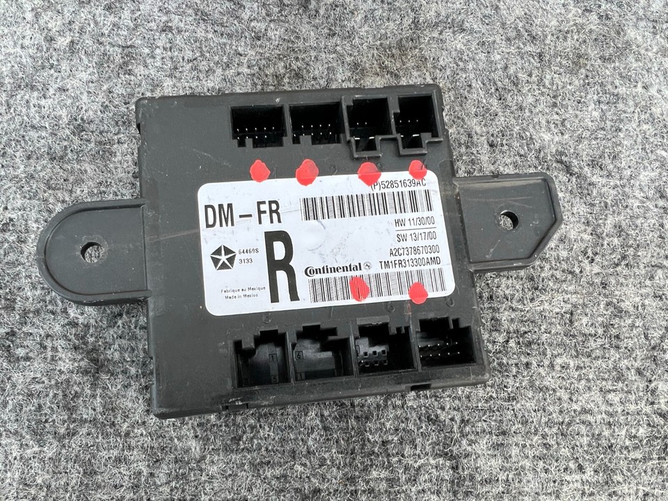 FRONT RIGHT PASSENGER DOOR CONTROL MODULE OEM 44K 14-17 MASERATI GHIBLI ...