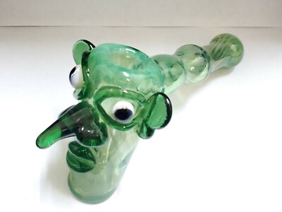 Hand made Smoke Pipe, Goblin Crystal Green Design | eBay