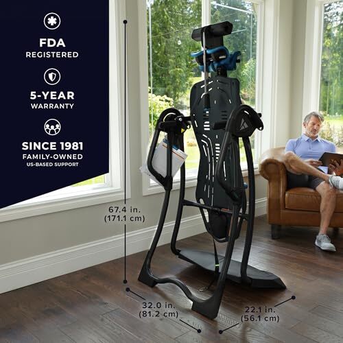 TEETER FITSPINE LX9 INVERSION TABLE DELUXE EASY-TO-REACH LOCK - BLACK ...