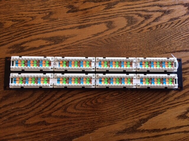 2u Power 1100PSE Patch Port Ethernet Cat5e 48 Rack Panel Rj-45 Lucent ...