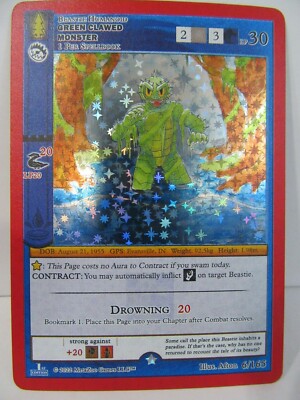 Metazoo Wilderness 1st Edition - GREEN CLAWED MONSTER 6/165 - Full Holo ...