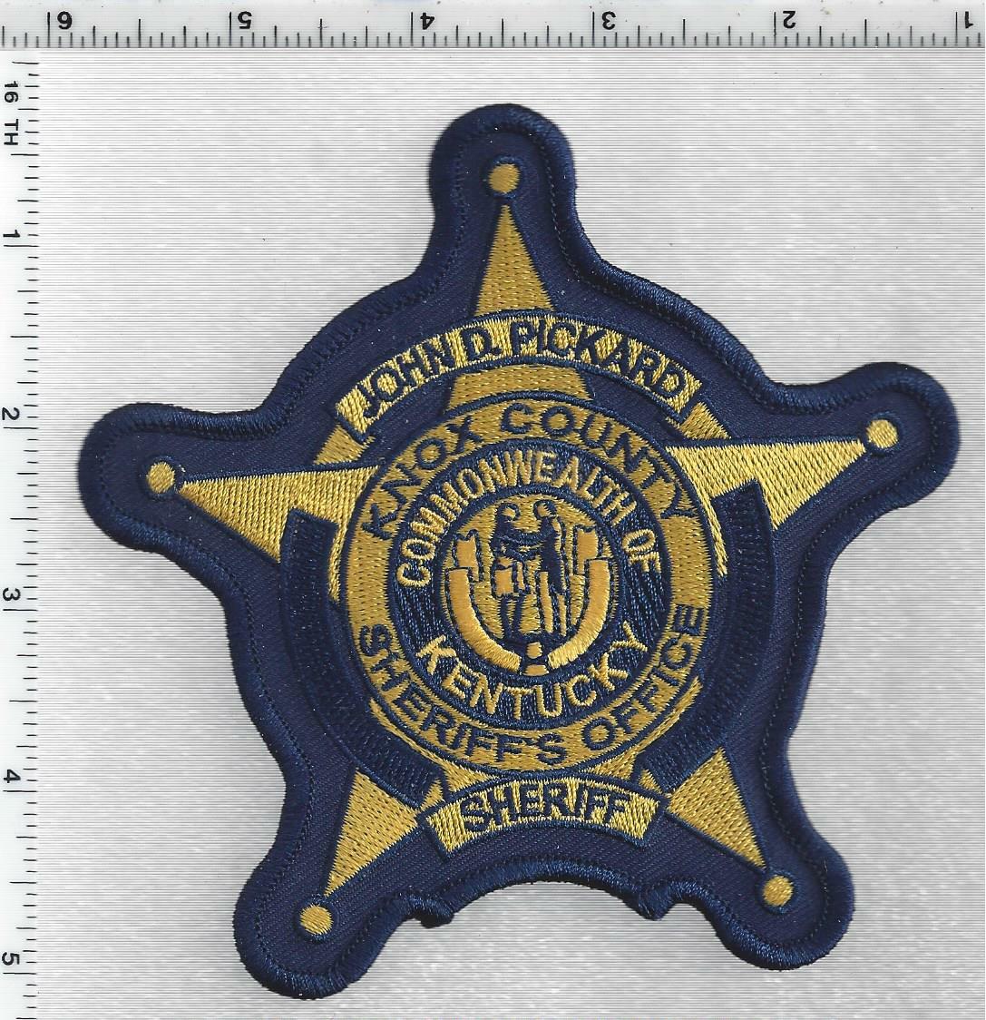 Knox County Sheriff - John D. Pickard (Kentucky) 5th Issue Shoulder ...