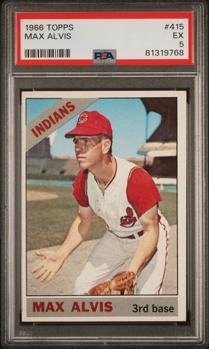 1966 TOPPS #415 MAX ALVIS PSA 5 | eBay