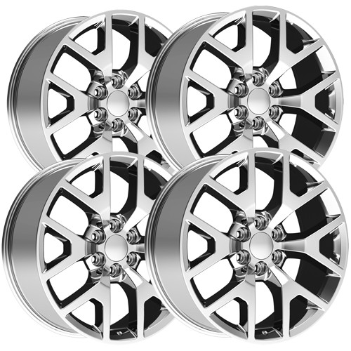 (Set of 4) Performance Replicas PR169 20x9 6x5.5" +27mm Chrome Wheels ...