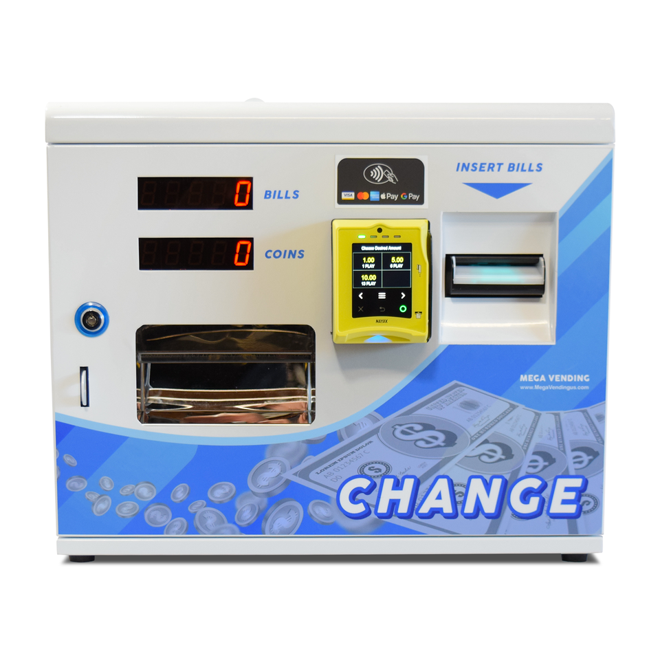 Dollar change machine + Nayax reader & Bill Validator exchange Dollars ...