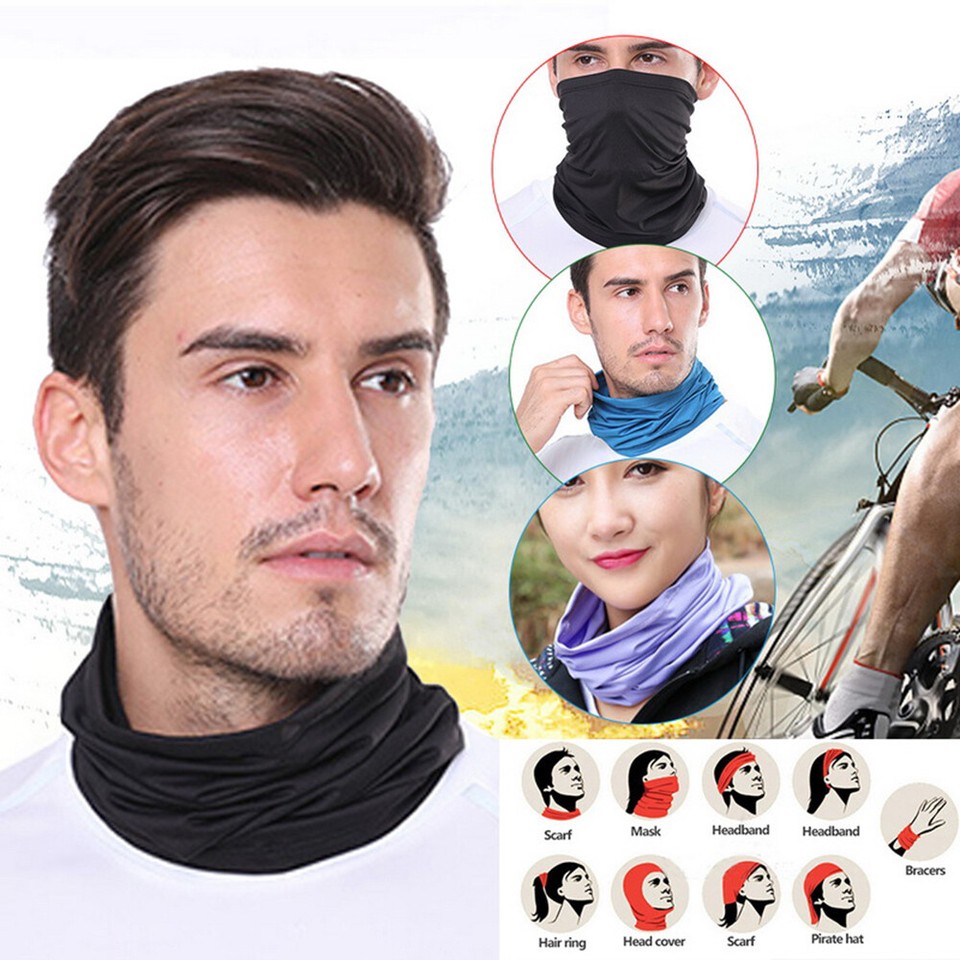 Balaclava Face Mask Tube Bandana Cover Men Women Face Cover Neck Gaiter ...