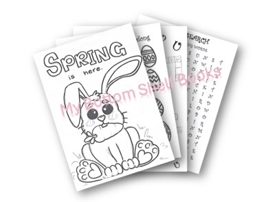 DIGITAL CONTENT- 2025 Spring Coloring & Activity Book-32 Pages ...