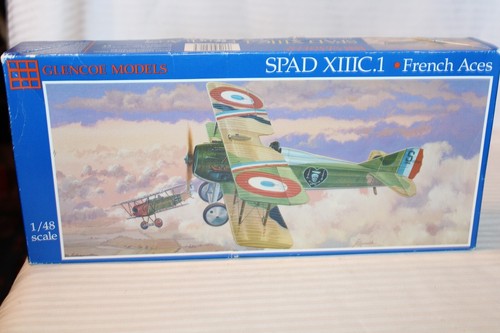 1/48 Scale Glencoe Models, SPAD XIII Airplane Model Kit #05118 BN Open ...