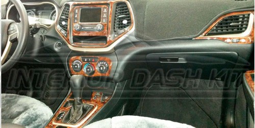 INTERIOR BURL WOOD DASH TRIM KIT FITS 2018 2019 2020 JEEP COMPASS SPORT ...